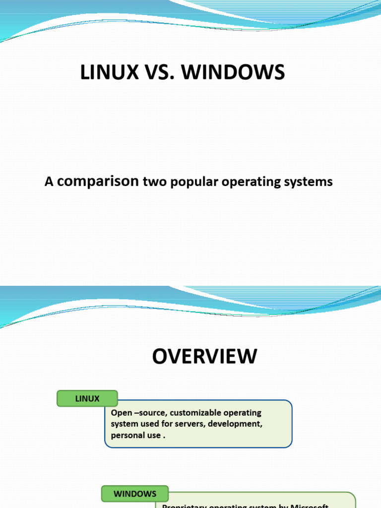 Linux vs. Windows: Key Differences Explained | PDF