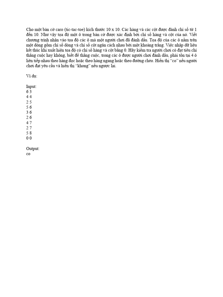 cờ-caro-1 (1) | PDF