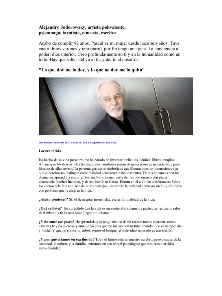 Alejandro Jodorowsky | PDF