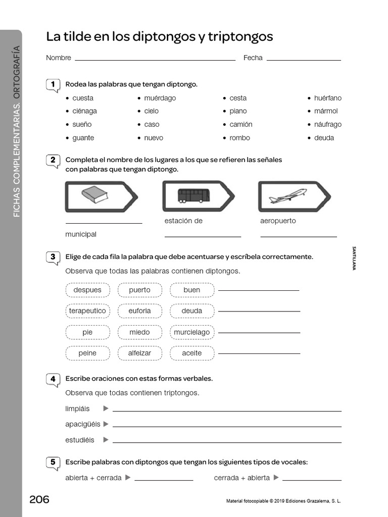 La Tilde en Los Diptongos Triptongos e Hiatos | PDF | Fonética | Voz humana