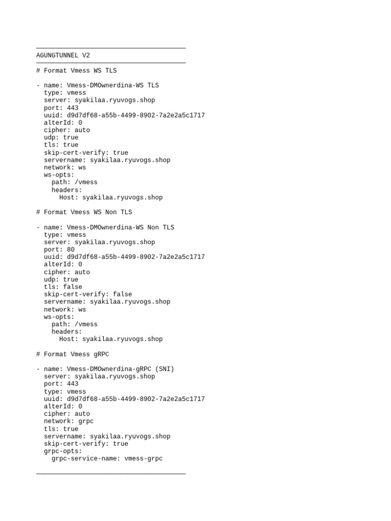 Vmess DMOwnerdina | PDF