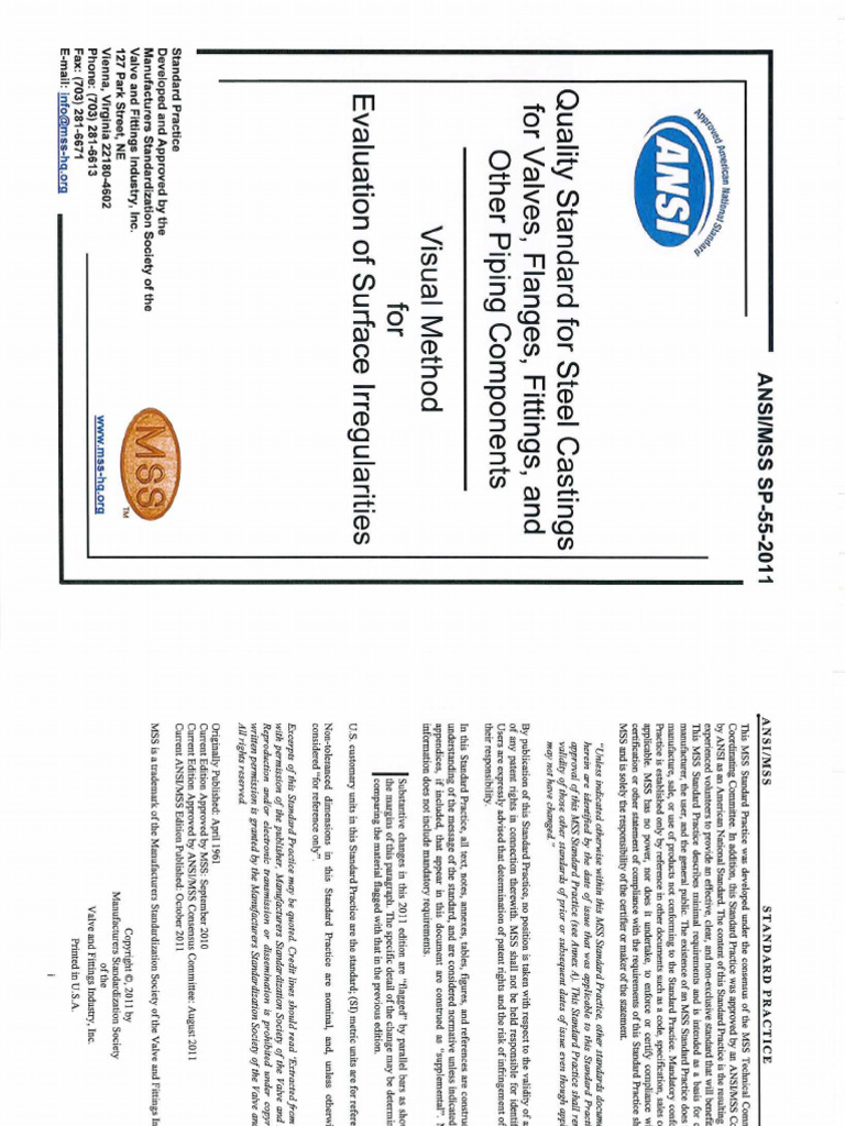 ANSI-MSS-SP-55-2011 | PDF