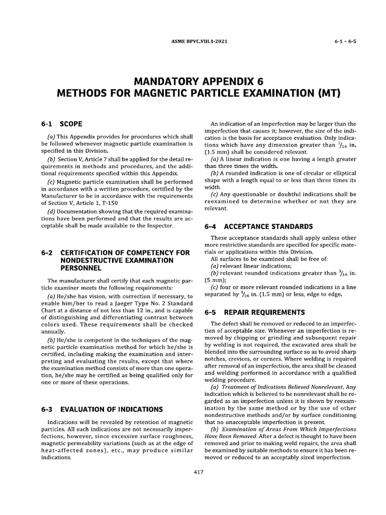 Asme BPVC 2021 Section Viii Div. 1 | PDF
