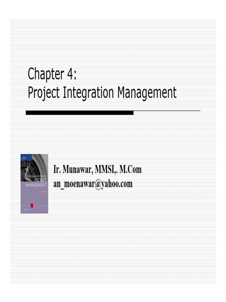 Integration PM | PDF | Net Present Value | Project Management