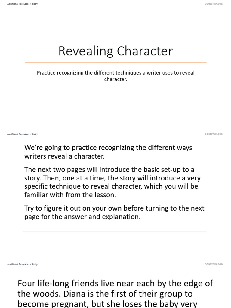 U2 - 01 (More Revealing Character) | PDF