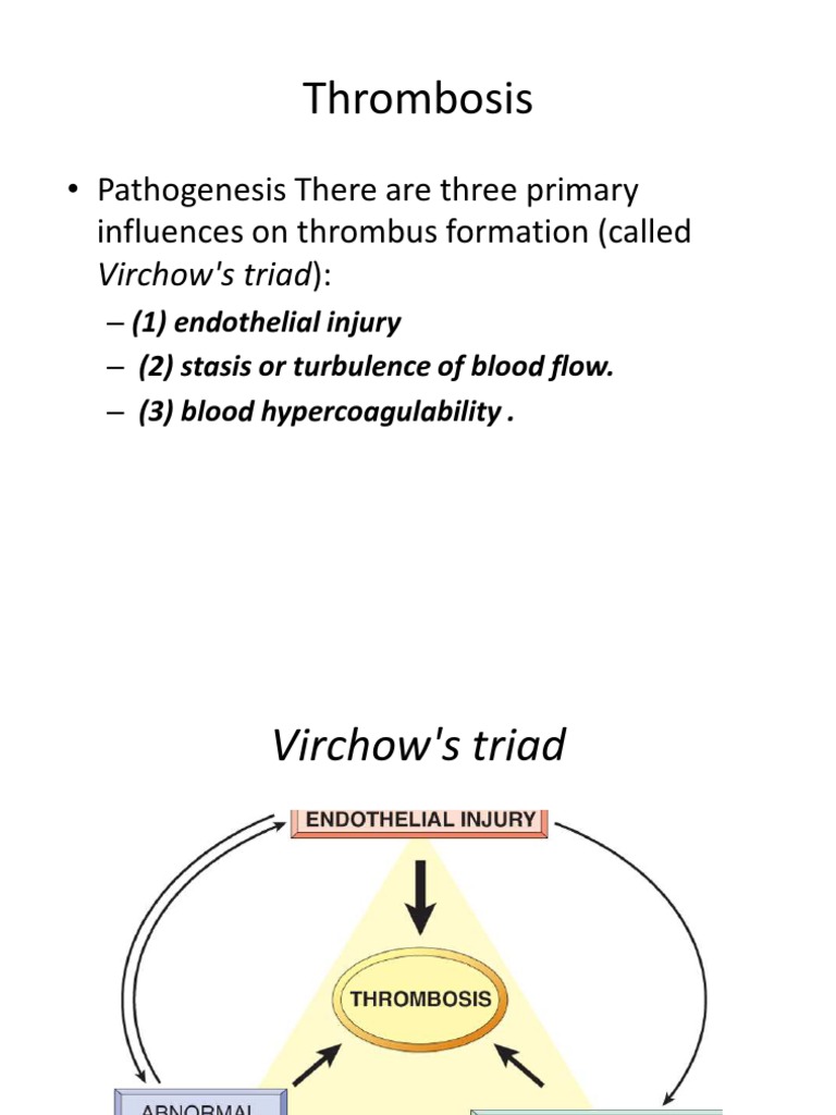 9 Thrombosis | PDF | Thrombosis | Thrombus