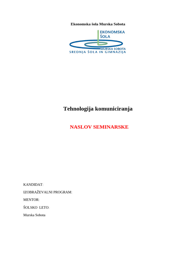 Predloga | PDF