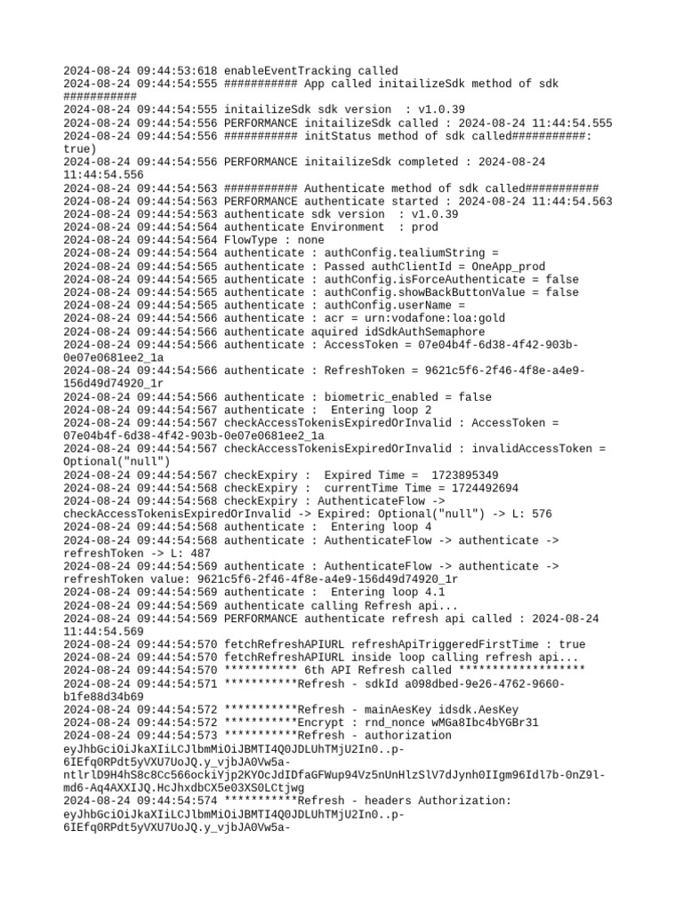 IdSdkLogs | PDF | Computing | Software