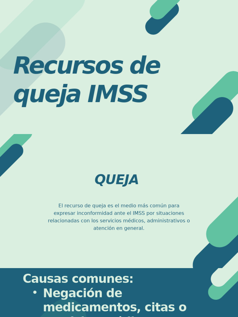 Recursos de Queja IMSS | PDF