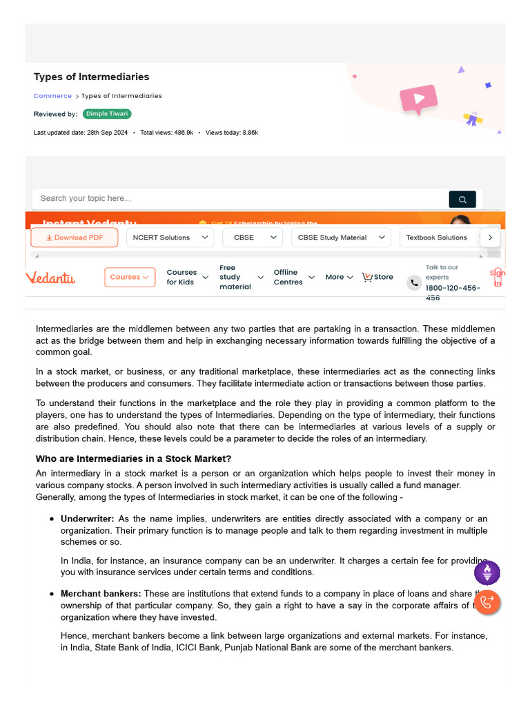 Understanding Financial Intermediaries | PDF | Securities (Finance ...