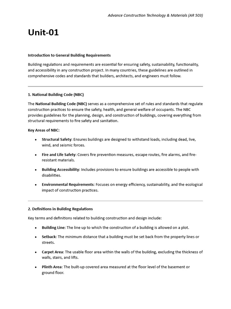 Study Notes For AR 503 | PDF | Composite Material | Concrete