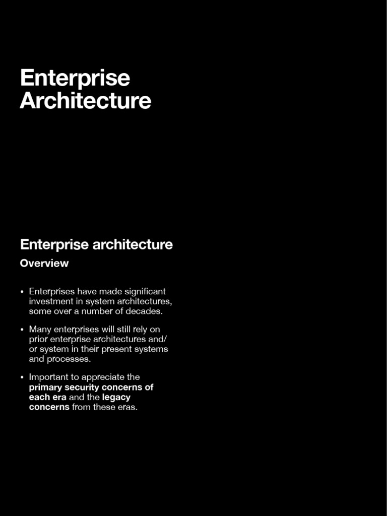 Enterprise Architecture PDF | PDF | Mainframe Computer | Client–Server Model