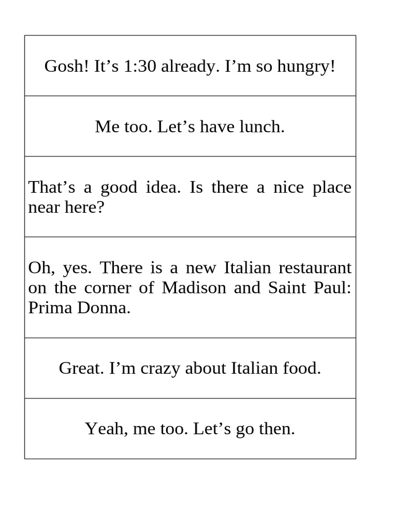 Dialogue B2 Unit 1 | PDF