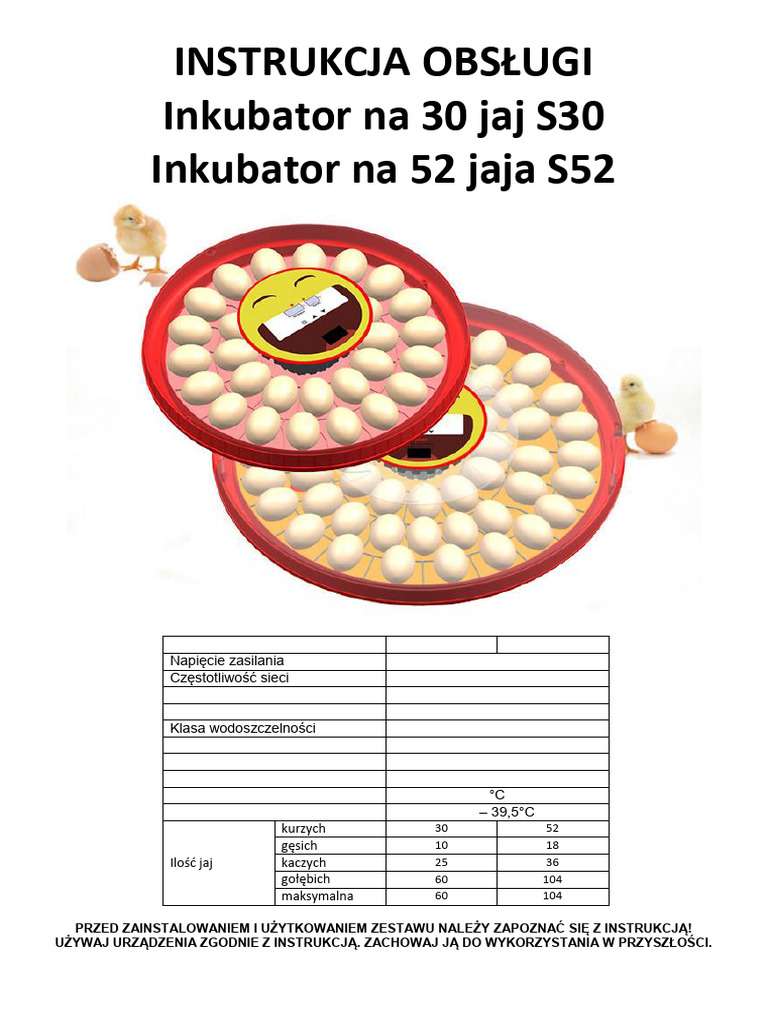 Inkubator S30 and S52 | PDF