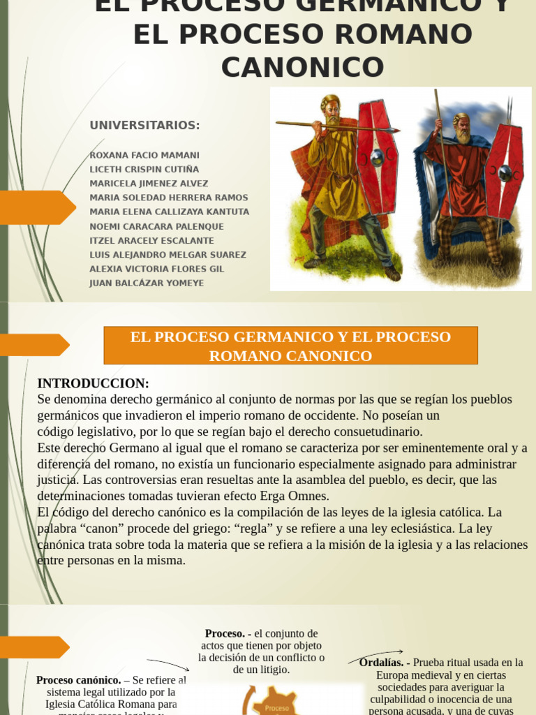 El Proceso Germanico y Romano Can. | PDF | Justicia | Crimen y violencia
