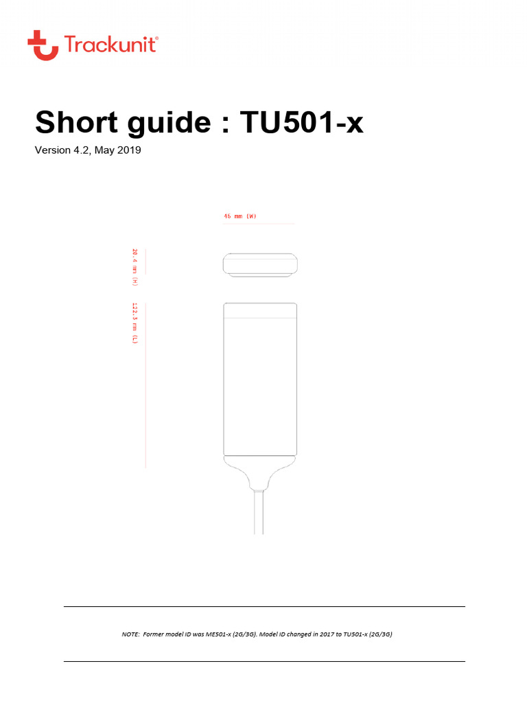 Trackunit - Installation - TU501 - EN | PDF | Power Supply | Light ...