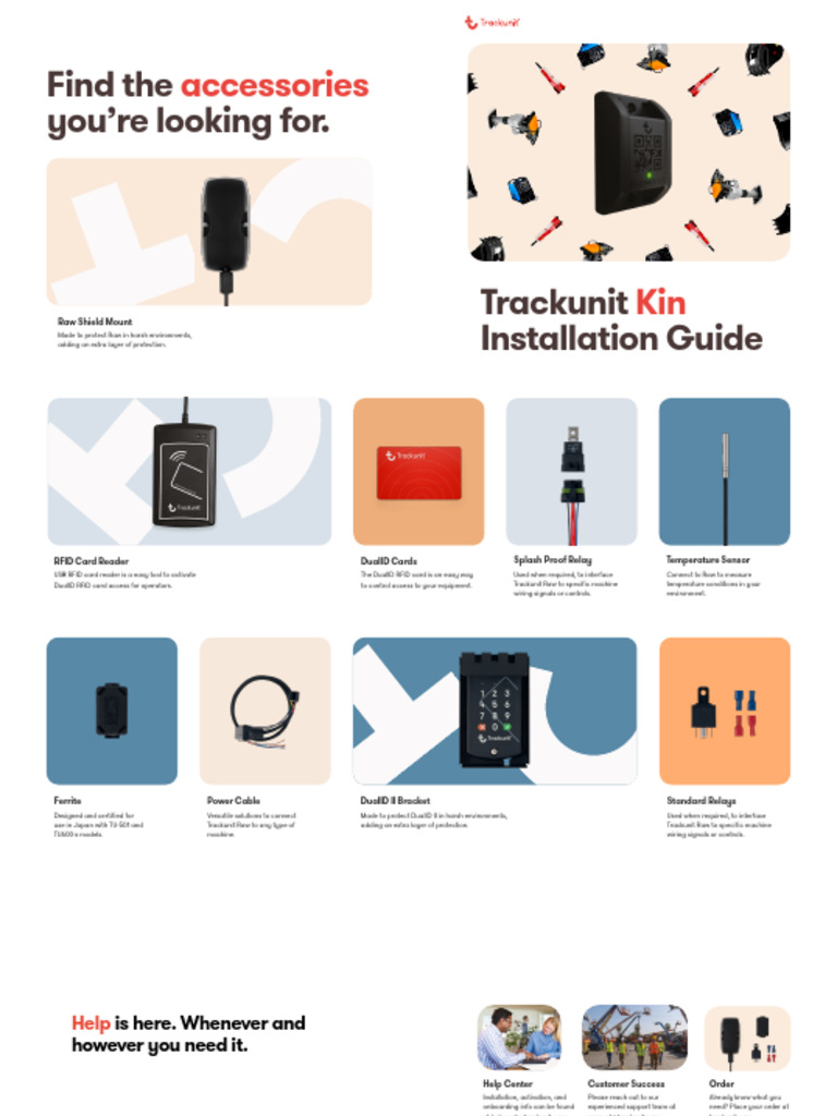 Trackunit - Installation Kin - EN | PDF | Radio Frequency Identification | Manufactured Goods