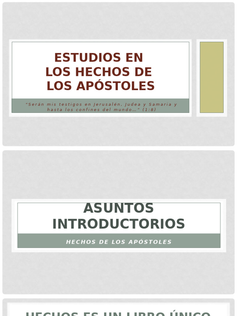 Leccion 1 Introducción | PDF | Hechos de los apóstoles | Evangelio De Lucas