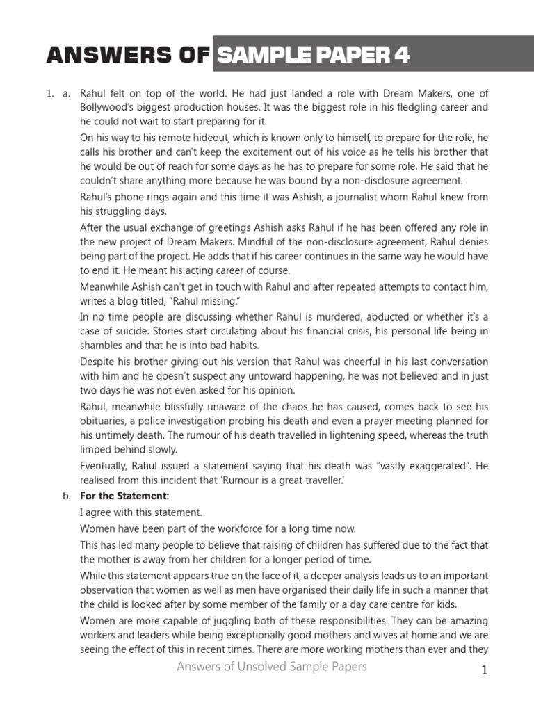 Unsolved Sample Paper Eng | PDF | Mount Everest | Social Media