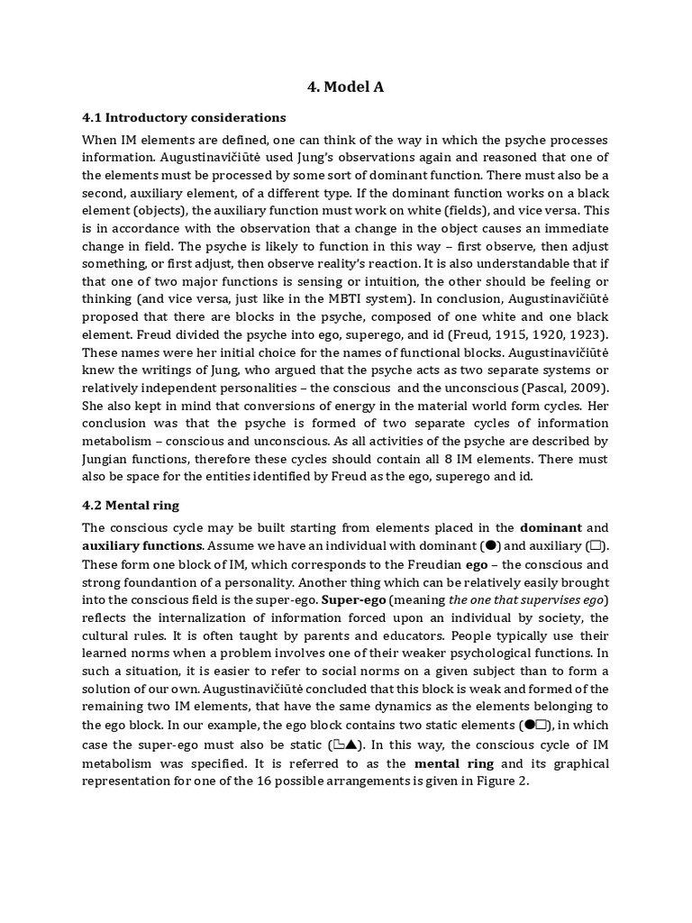 Model A by Karol Pietrak | PDF | Id | Cognitive Psychology