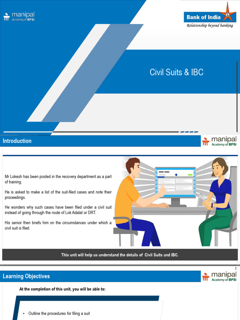 4.7 Civil Suits & IBC | PDF | Bankruptcy | Insolvency