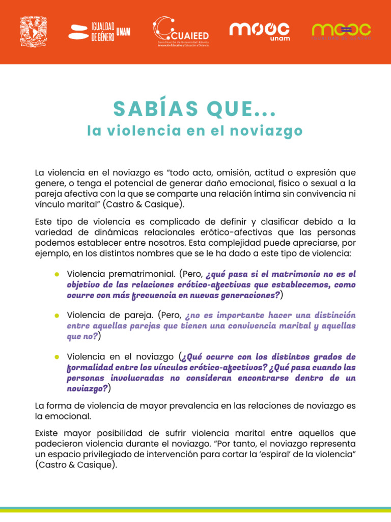 sabi asque-la violencia en el noviazgo | PDF | Violencia | Reproducción ...