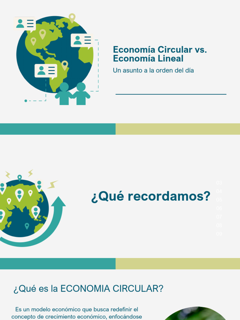 Economía Circular vs. Economía Lineal | PDF | Residuos | Reciclaje