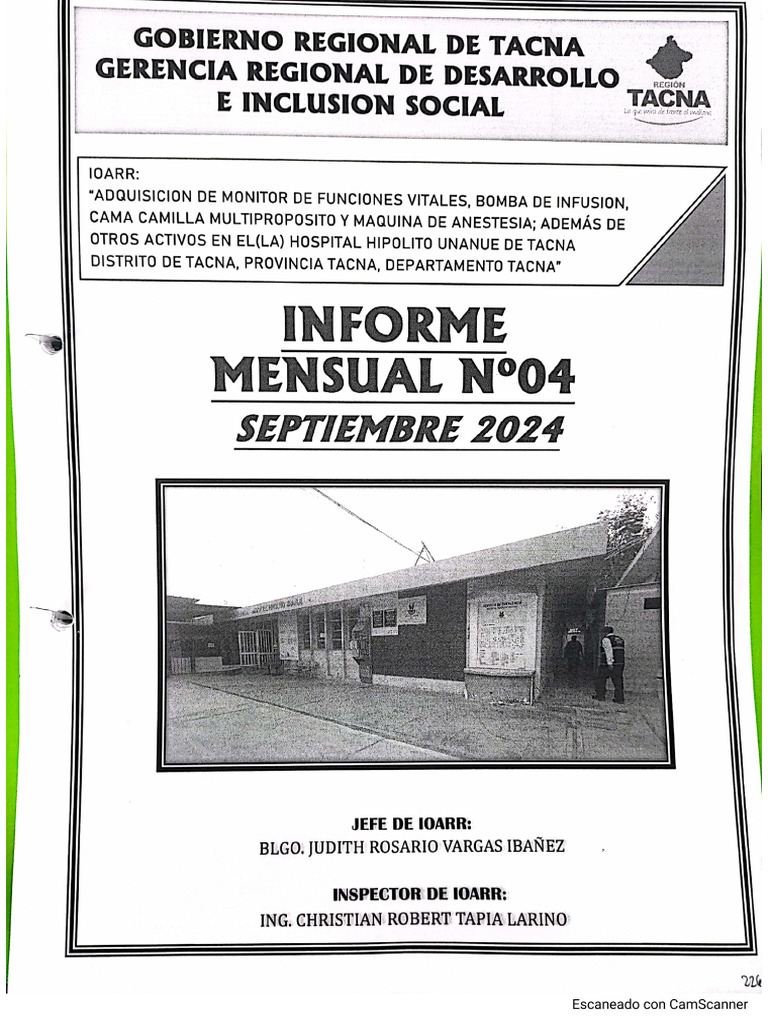 Informe Mensual de Setiembre 2024 Falta Apro Inspe | PDF