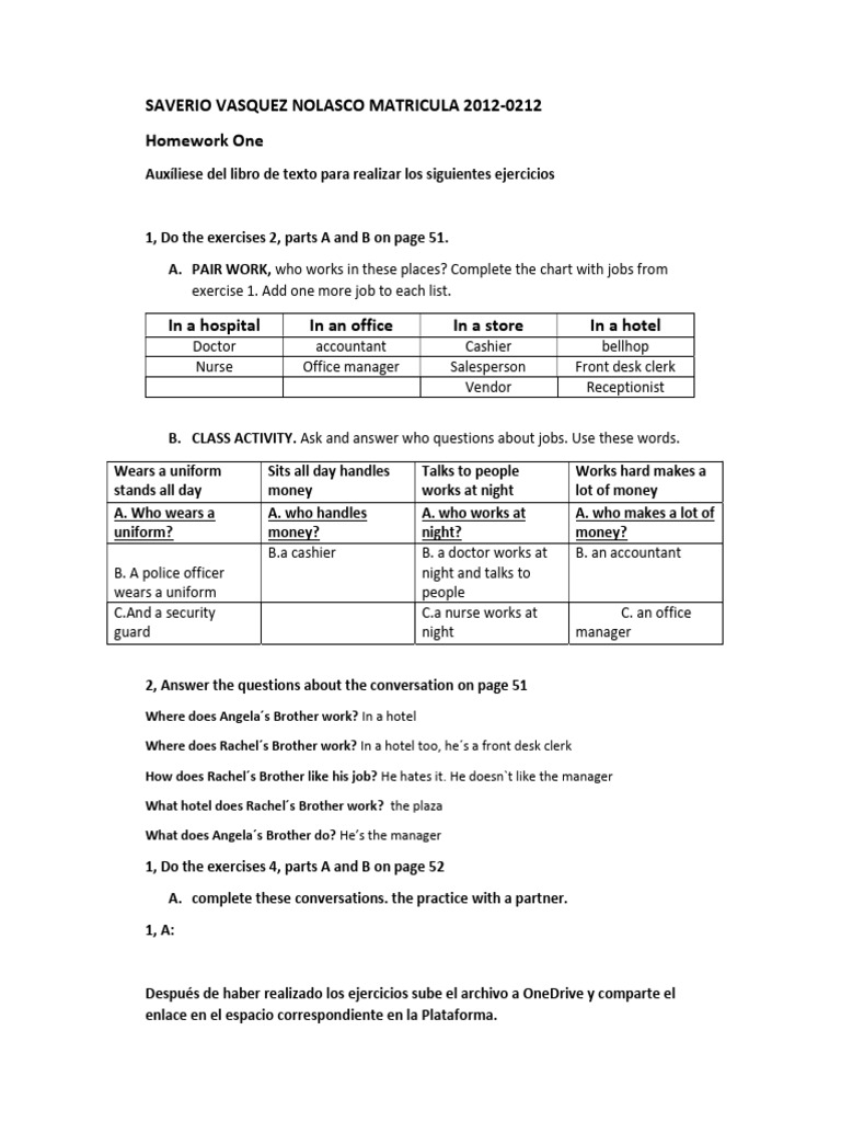 Primera Tarea de Ingles Tecnico | PDF