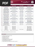 UTEC Calendario Academico 2025 | PDF