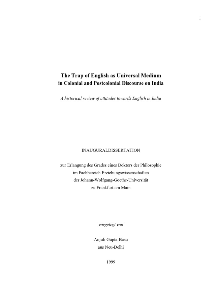 Trap English | PDF | Multiculturalism | Colonialism