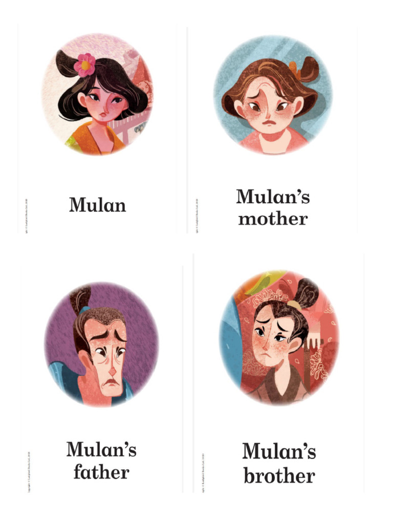 Word Cards - Mulan | PDF