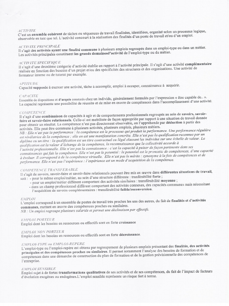 Scan Complement Cours RH | PDF