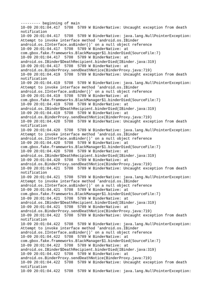 Com - Paimon.loader Logcat | PDF | Java (Programming Language) | Android (Operating System)