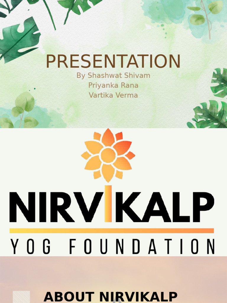 Nirvikalp Foundation: Empowering Youth Through Yoga | PDF