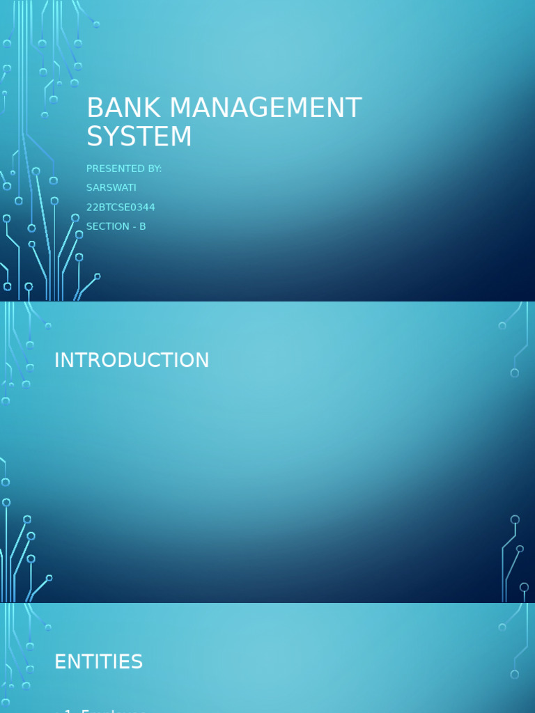 Bank Management System Pdf 