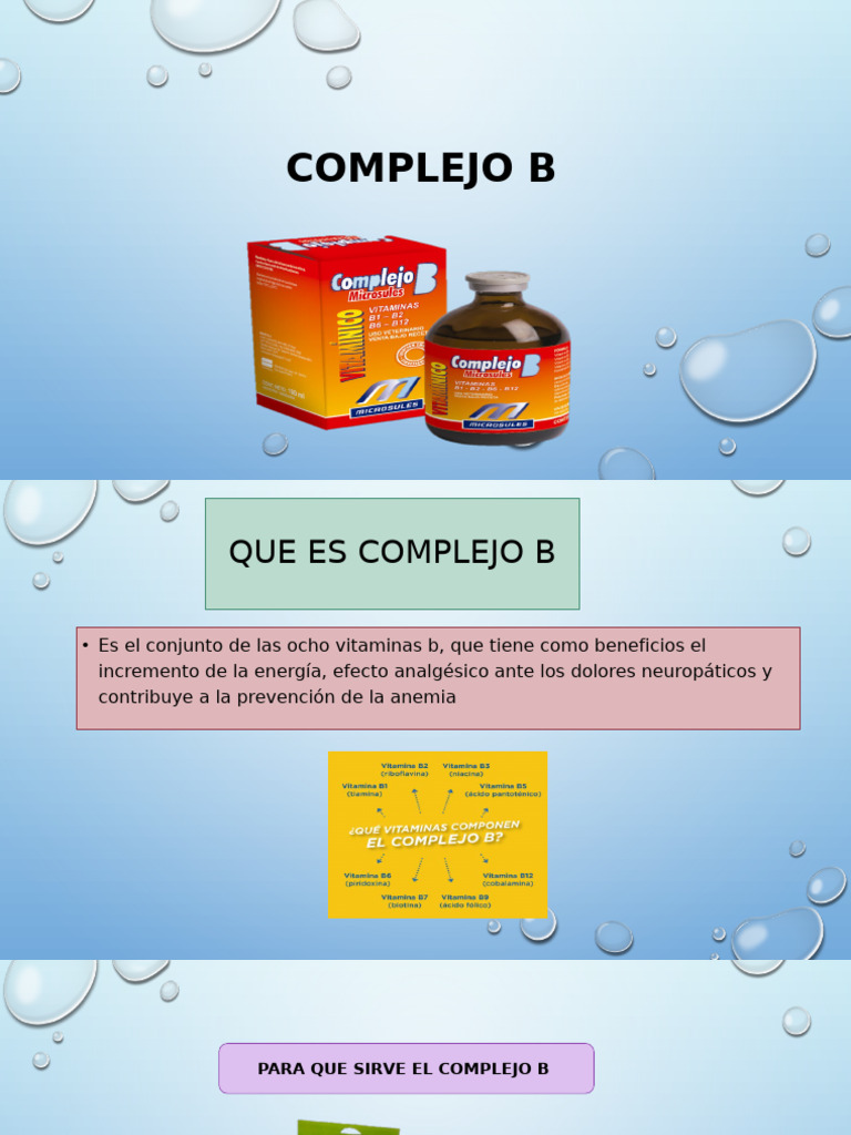 Vitamina Complejo b | PDF