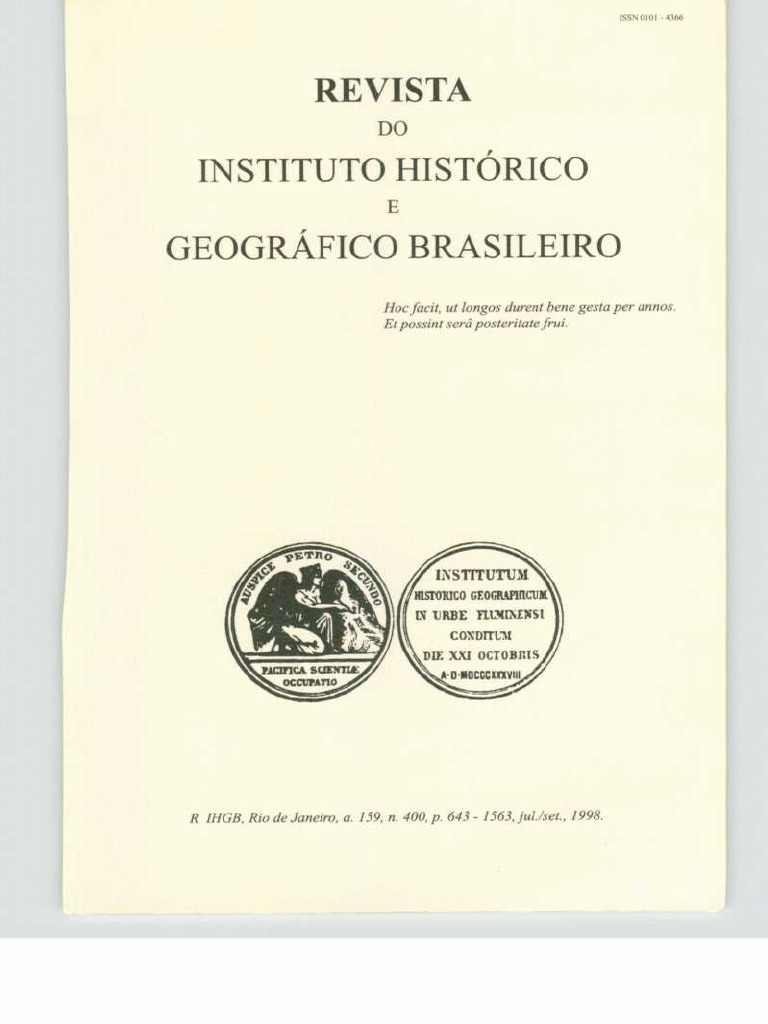 Índices Da Revista Do IHGB | PDF