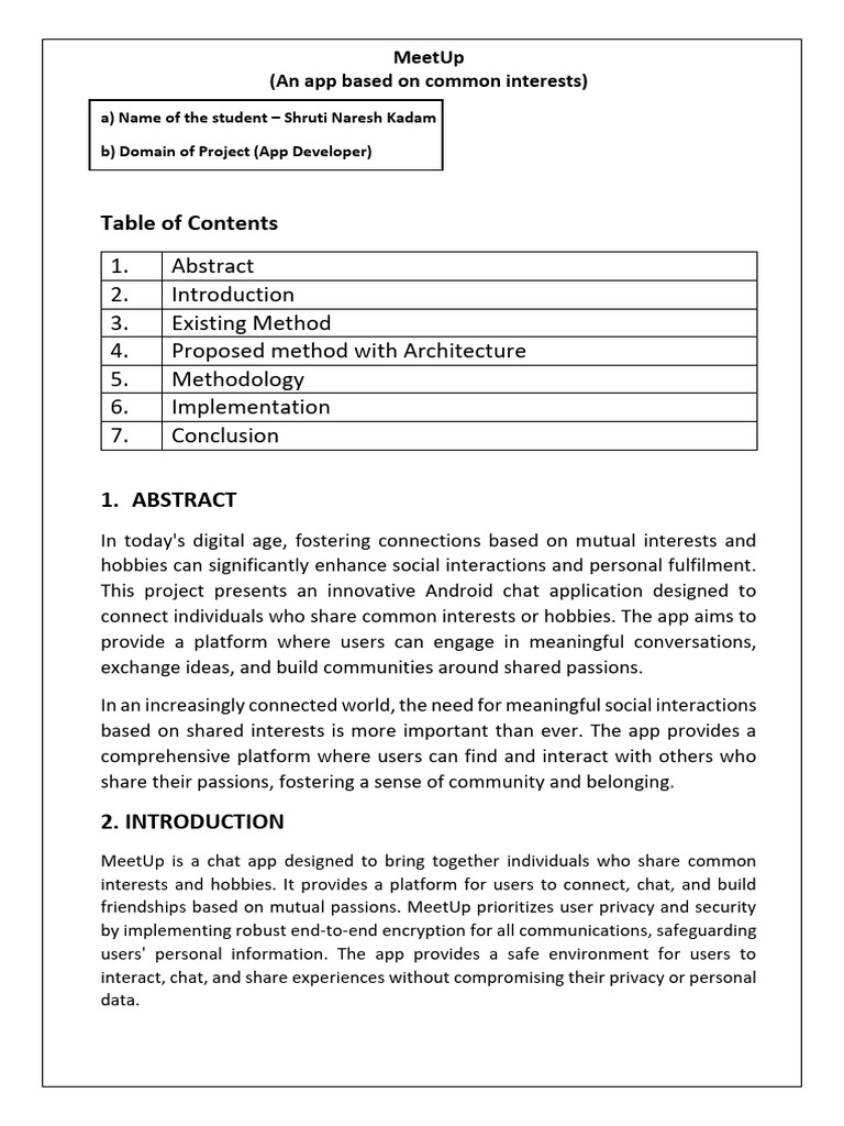MeetUp Report | PDF | Mobile App | Android (Operating System)