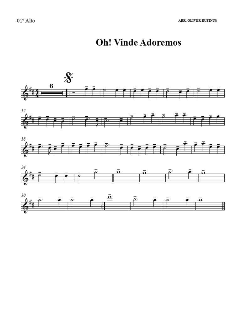 Oh Vinde Adoremos - 01º Alto - 2 | PDF