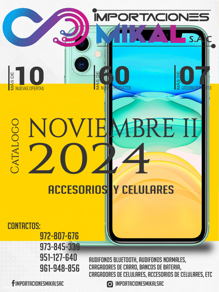 Catalago MIKAL SAC Noviembre II - Accesorios Celulares | PDF | Hardware ...