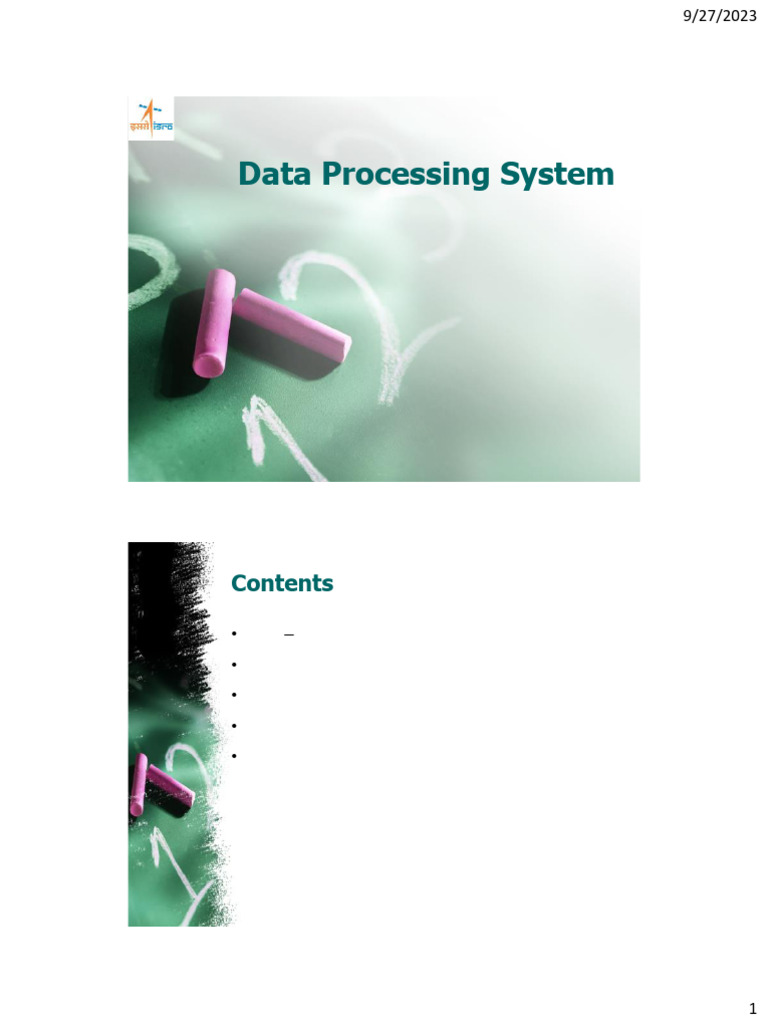 Data Processing System-Prasun-2023 | PDF | Geographic Information ...