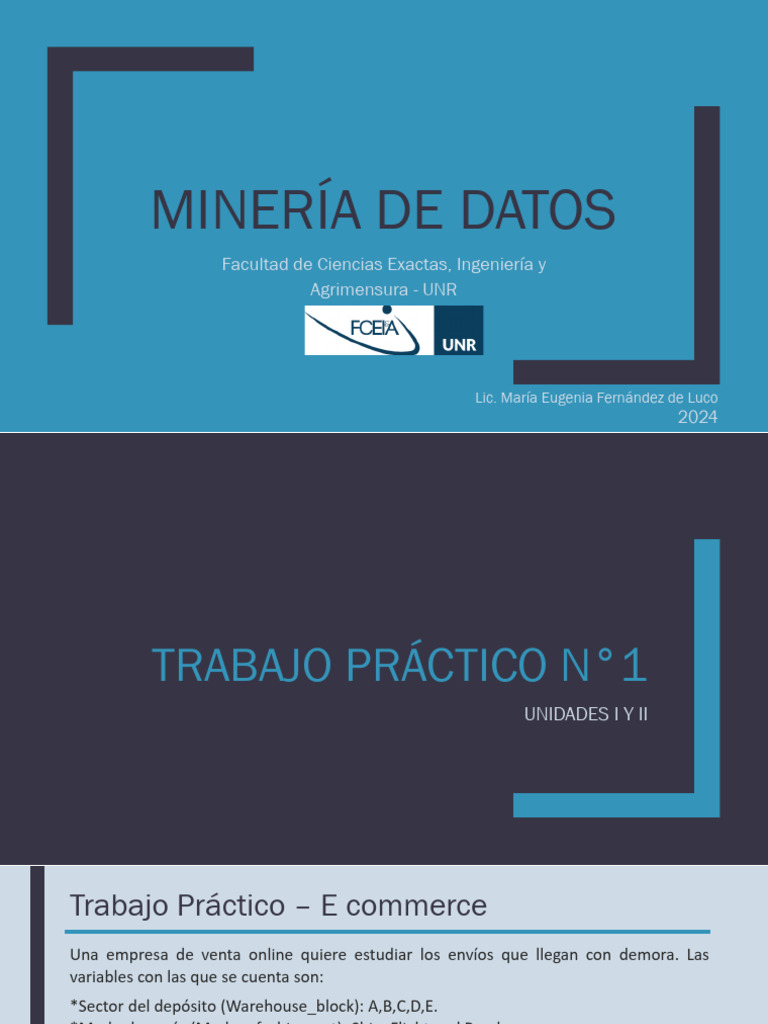 Minería de Datos - Unidad II - TP1 | PDF | Comercio electrónico
