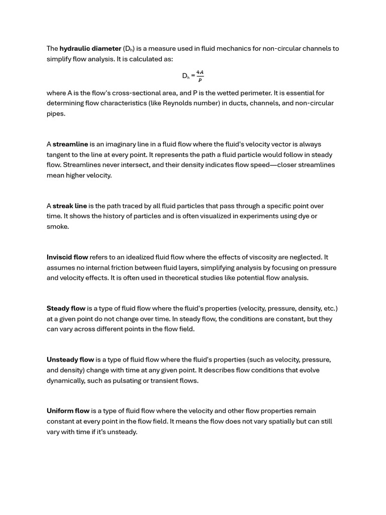 FM Definition | PDF | Fluid Dynamics | Reynolds Number