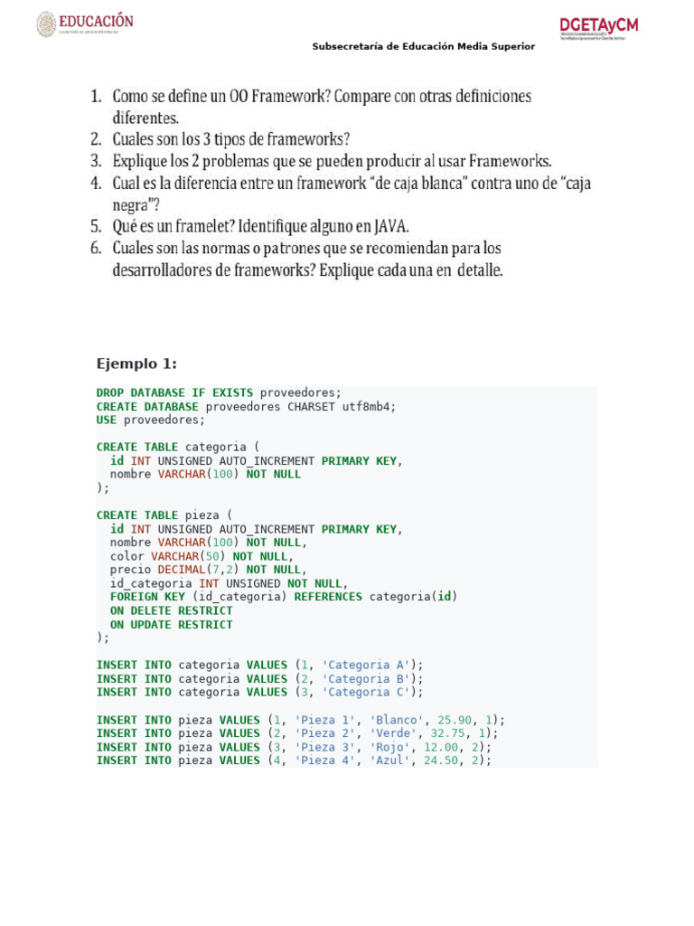 ejemplos web avanzado | PDF | SQL | HTML