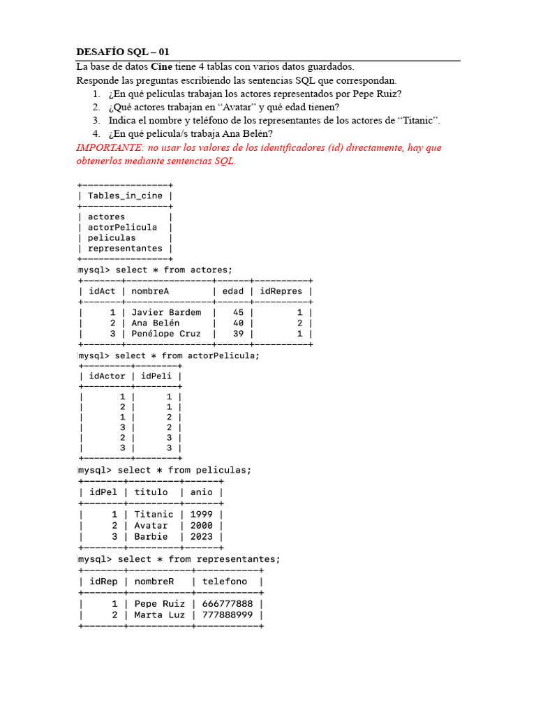 Desafio SQL-01 | PDF