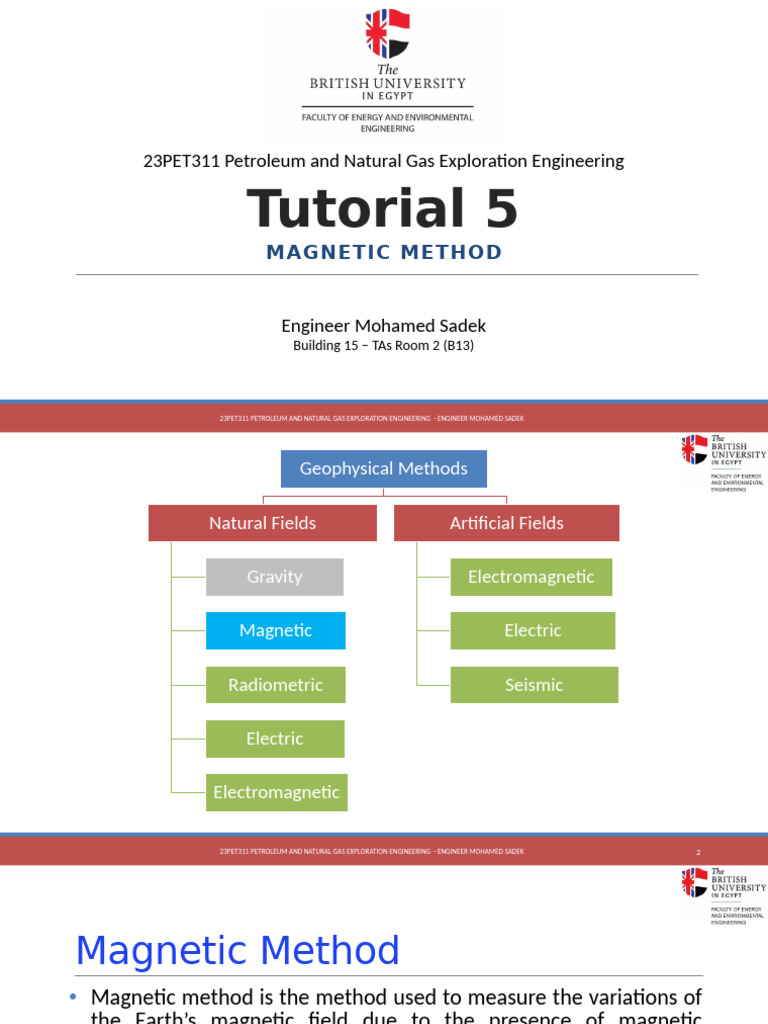 Tutorial 5 | PDF | Earth's Magnetic Field | Geophysics