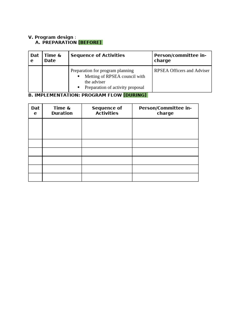 Activity Proposal | PDF