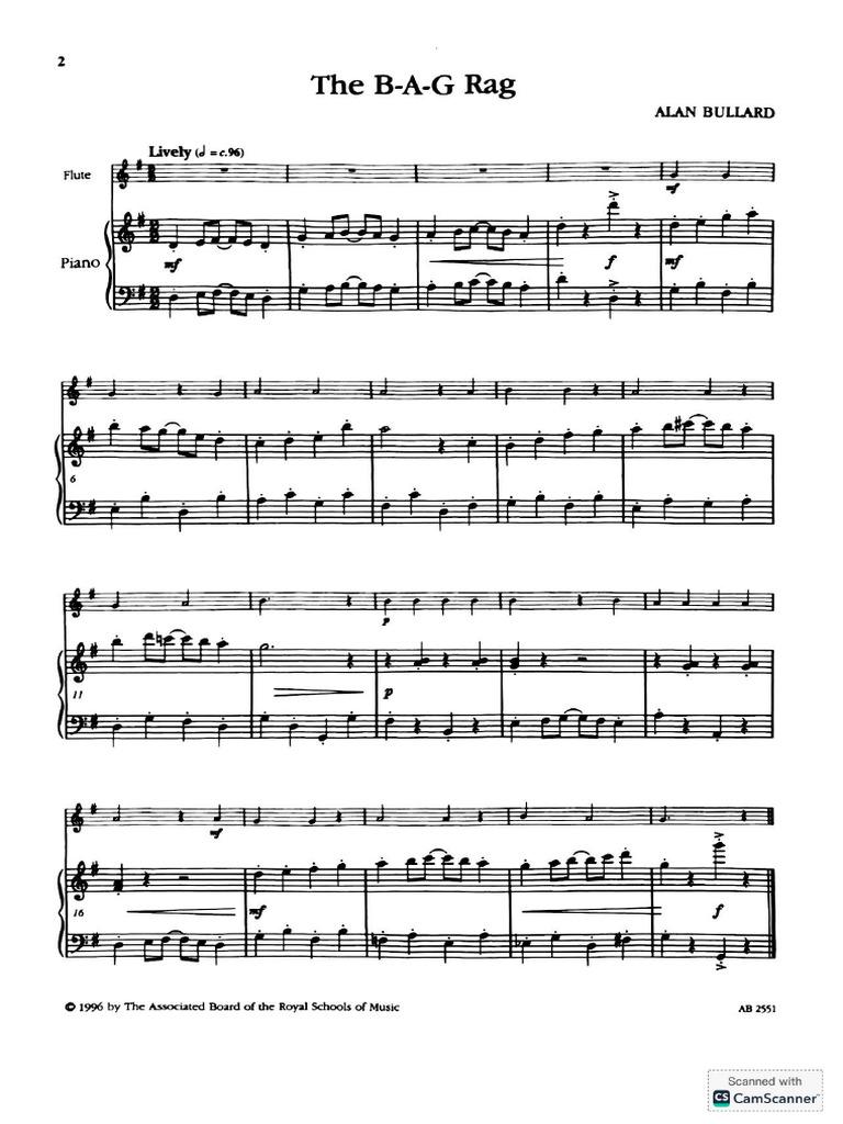 Party Time Flute - Allan Bullard PIANO | PDF