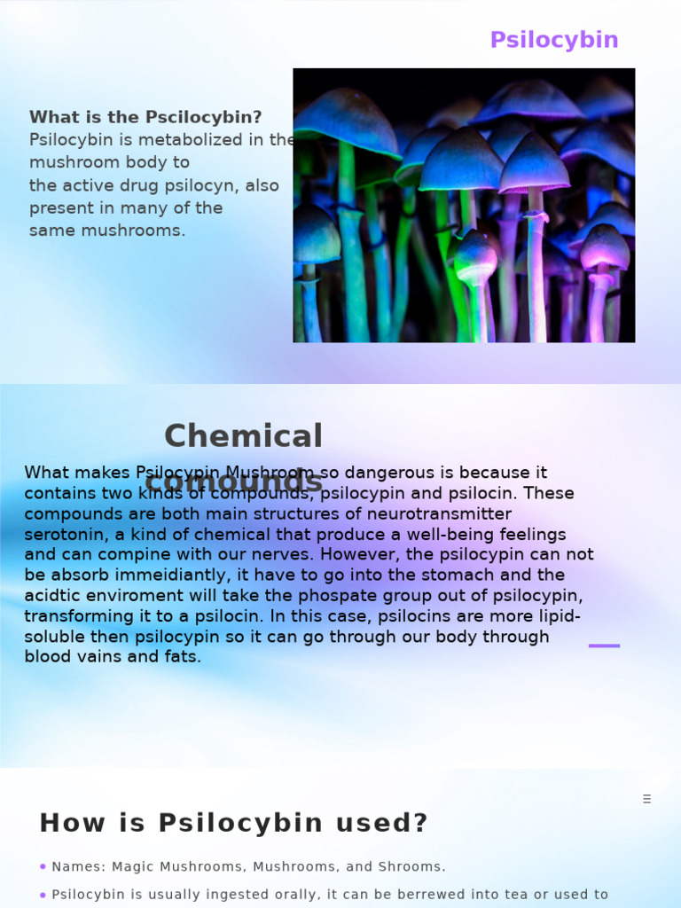 PPT on psilocybin mushrooms | PDF